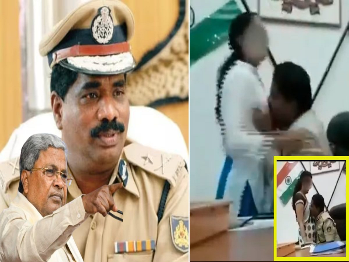 Karnataka DGP suspended for kissing women's breasts; video of him in uniform performing obscene ...