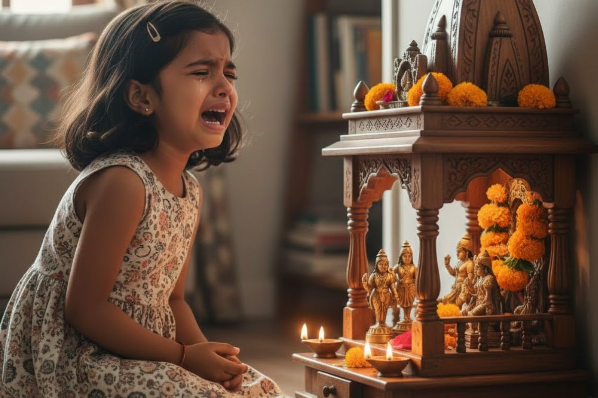Viral Video of Kid: Crying Child’s Heartfelt Prayer to Bappa Touches ...