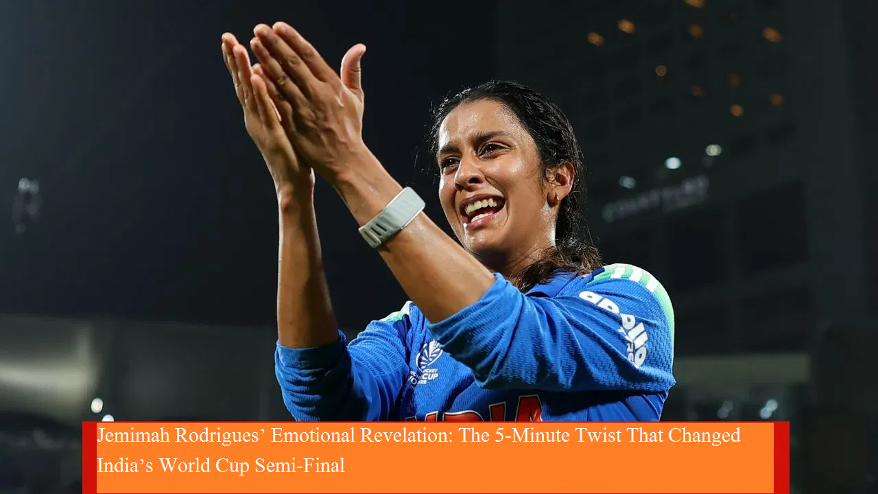 Jemimah Rodrigues’ Emotional Revelation: The 5-Minute Twist That ...