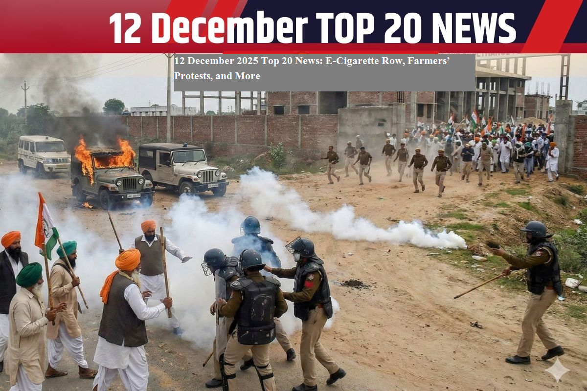 12 December 2025 Top 20 News: E-Cigarette Row, Farmers’ Protests, and ...
