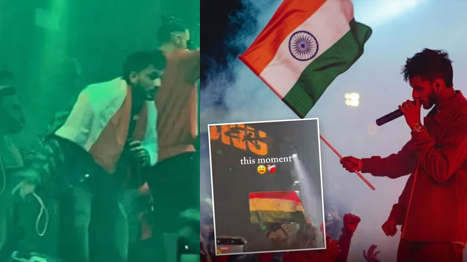 Pakistani rapper Talha Anjum waved the tricolor and gave a befitting ...