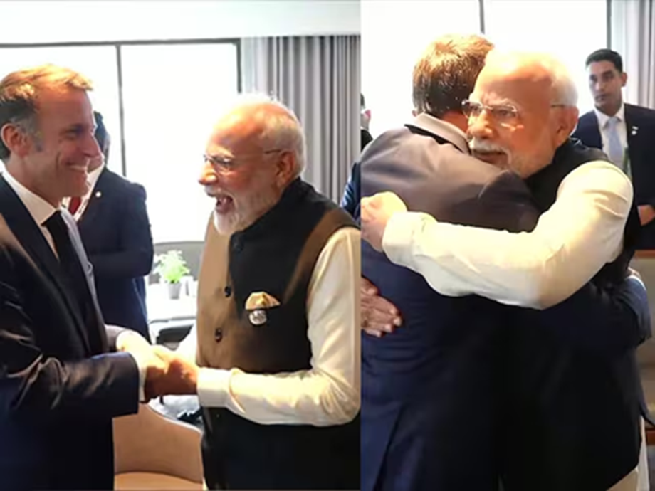 Modi Macron G7 Summit: They hugged each other, laughed... then what did ...