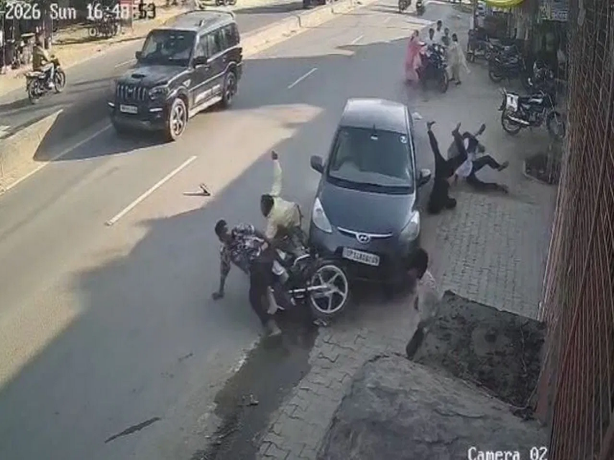 Moradabad Horror: Speeding Car Mows Down 12 in Jatpura, CCTV Footage ...