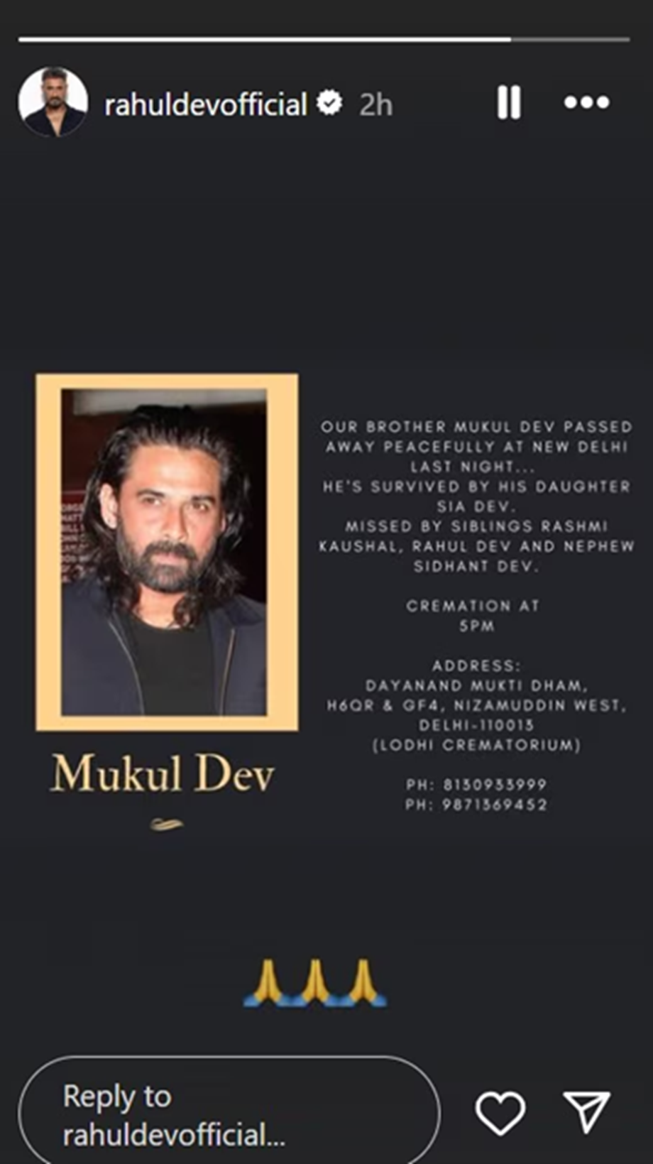 This first post of Rahul Dev will break your heart into a thousand pieces, he expressed his pain ...